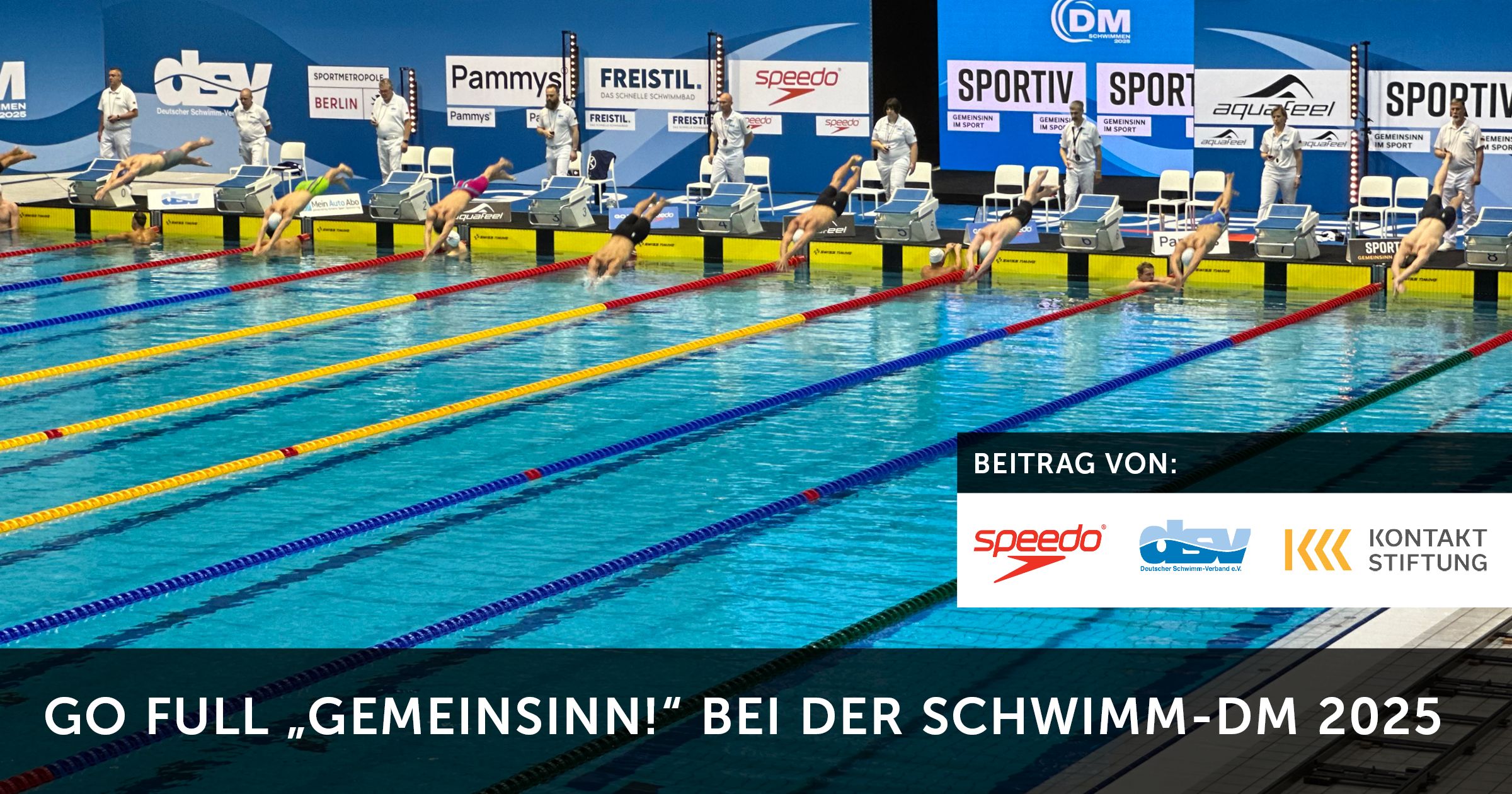 Go full „Gemeinsinn!“ „Gemeinsinn im Sport“ bei der Schwimm-DM 2025 in ...